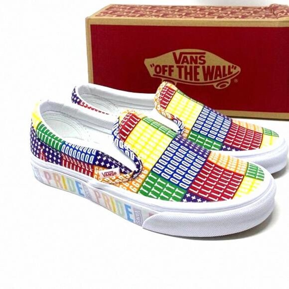 Vans | Shoes | Vans Classic Slip On Mens Pride Lgbtq Multicolor ...
